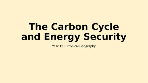 The Carbon Cycle - Introduction Lesson | Teaching Resources