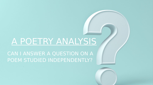 Online+Classroom Ready! KS3 Poetry ExBook3: Two Lessons - Analysis and ...