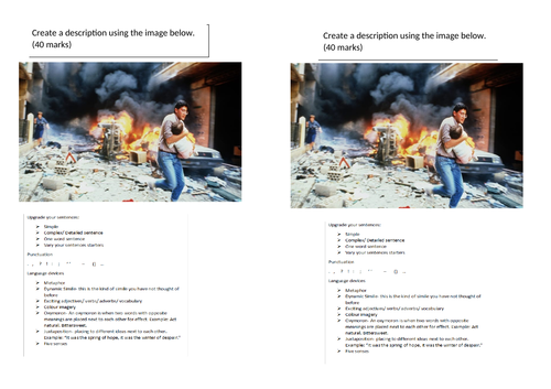 Creative Writing Planning Sheets/ Descriptive Writing | Teaching Resources