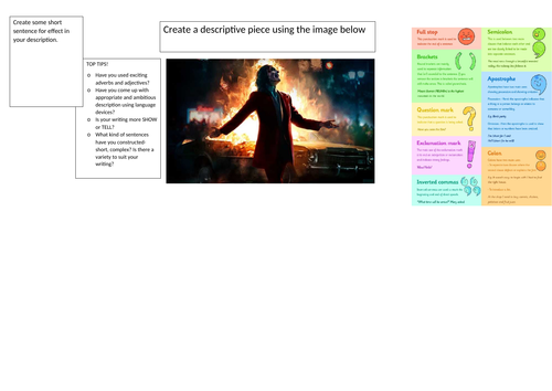 Creative Writing Planning Sheets/ Descriptive Writing | Teaching Resources