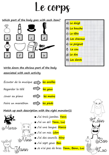 French KS3- Health | Teaching Resources