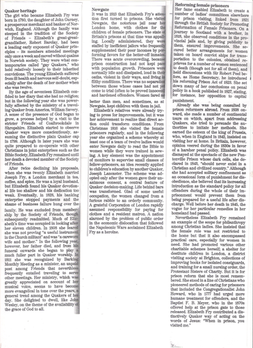 Elizabeth Fry (1780- 1845) Prison Reformer | Teaching Resources