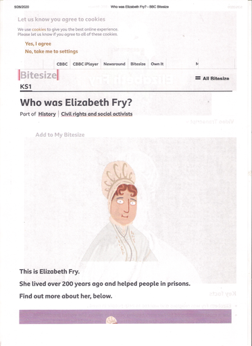 Elizabeth Fry (1780- 1845) Prison Reformer | Teaching Resources