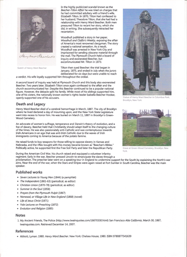 Henry Ward Beecher (1813-1887) | Teaching Resources