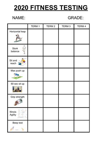 Fitness testing | Teaching Resources
