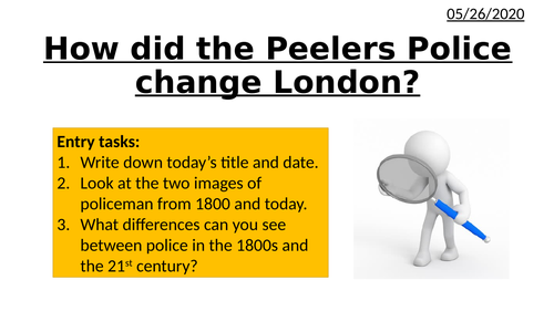 Peelers Police | Teaching Resources