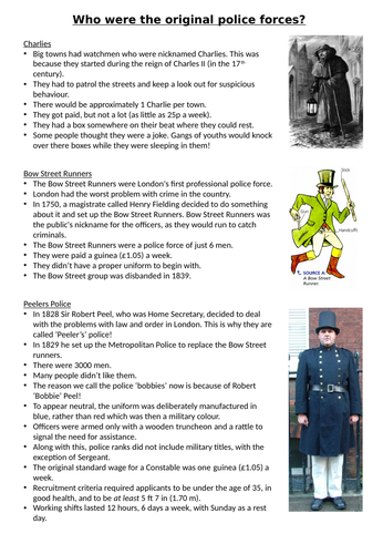 Peelers Police | Teaching Resources