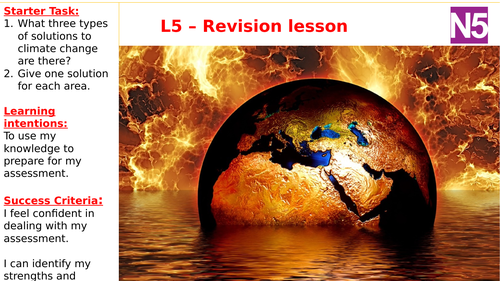 National 5 climate change: Revision | Teaching Resources