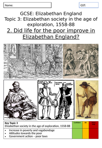 GCSE Elizabeth I: Poverty | Teaching Resources