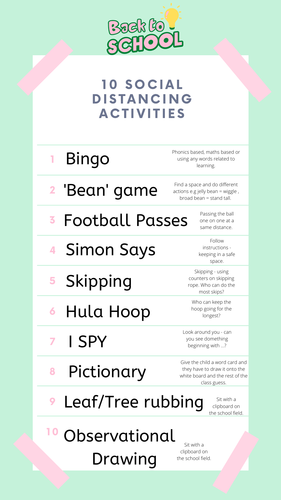 Socially Distancing Games | Teaching Resources