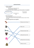 KS1 - Algorithms Introduction and Worksheet | Teaching Resources