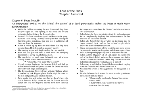 Lord of the Flies Chapter Guides | Teaching Resources