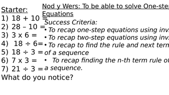 Solving Two-Step Equations with Flowcharts | Teaching Resources