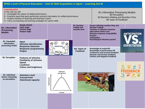 BTEC Sport Level 3 - Unit 23 Knowledge Organiser | Teaching Resources
