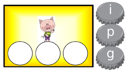 The Three Little Pigs - CVC bottle top words - Powerpoint | Teaching ...