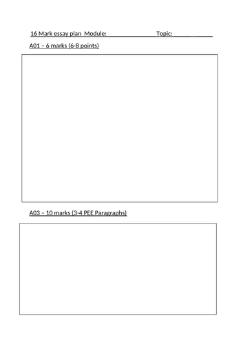 AQA Attachment 16 Mark Revision | Teaching Resources AQA Attachment 16 Mark Revision | Teaching Resources