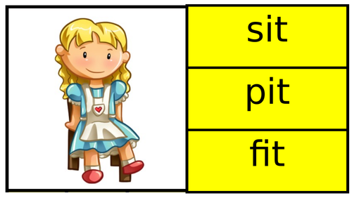 Goldilocks and the Three Bears - mulitiple choice CVC words ...