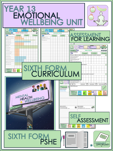 KS5 PSHE Assessment Y13 Health and Wellbeing | Teaching Resources
