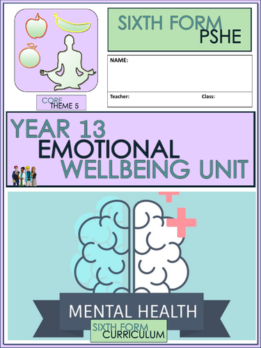 KS5 PSHE Workbook - Y13 Emotional Wellbeing | Teaching Resources