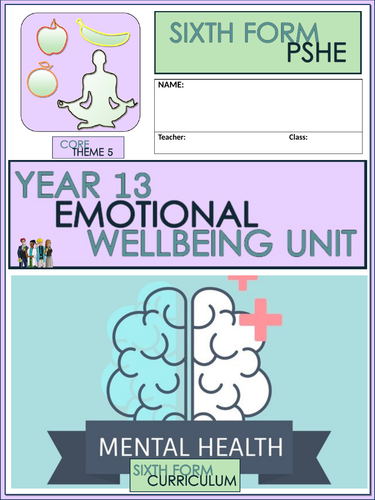 KS5 PSHE Workbook - Y13 Emotional Wellbeing | Teaching Resources