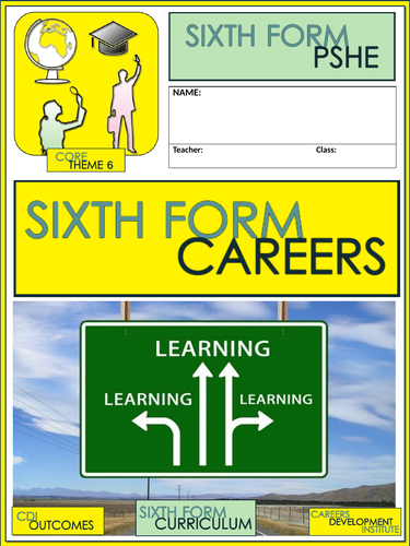 KS5 PSHE Workbook - Y12 Sixth Form Careers | Teaching Resources