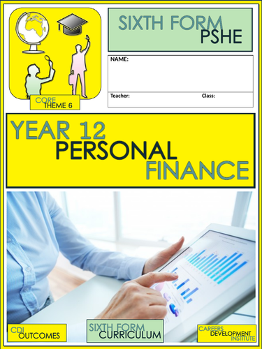 KS5 PSHE Workbook - Y12 Personal Finance | Teaching Resources