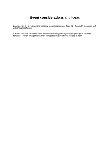 BTEC Level 3 Business Unit 4: Managing an Event Full Unit | Teaching ...