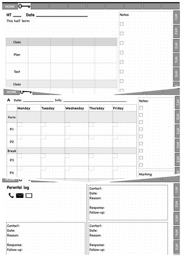 Pdf teacher planner 2020-21 for GoodNotes or Xodo app | Teaching Resources