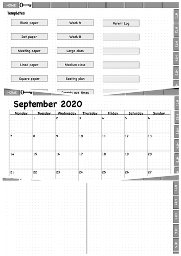 Pdf teacher planner 2020-21 for GoodNotes or Xodo app | Teaching Resources