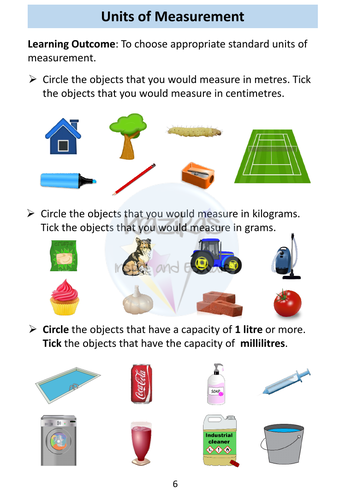 Measure - AQA Entry Level 2 Maths Workbook | Teaching Resources