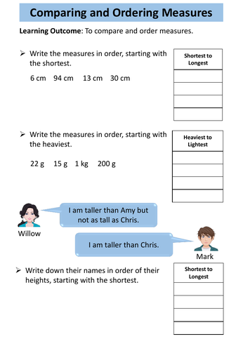 Measure - AQA Entry Level 2 Maths Workbook | Teaching Resources