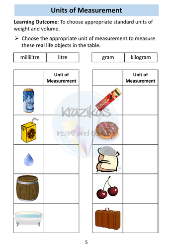 Measure - AQA Entry Level 2 Maths Workbook | Teaching Resources