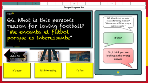 Spanish MFL Escape Room Quiz | Teaching Resources