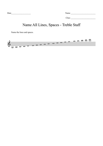 Music Theory: Pitch Drills Worksheet Bundle (14) with Answer Sheets ...