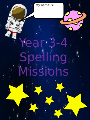 Year 3/4 Spelling Lists National Curriculum Planet Theme | Teaching ...