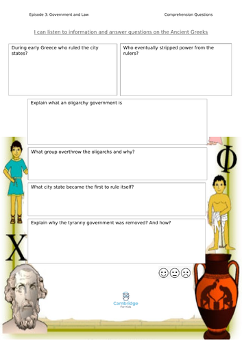 Ancient Greek Government | Distance Learning | Audio & Comprehension ...