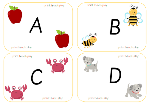 Alphabet Flash Cards - Capitals | Teaching Resources