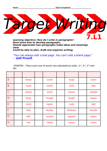 Target Writing - Transactional Writing for Functional Skills | Teaching ...