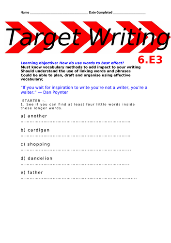 Target Writing - Transactional Writing for Functional Skills | Teaching ...