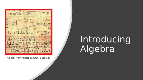 Introducing Algebra | Teaching Resources Introducing Algebra | Teaching Resources