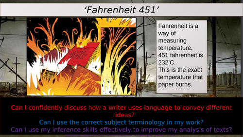 "Fahrenheit 451" novel study | Teaching Resources