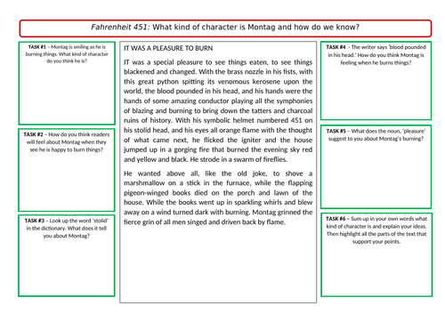 "Fahrenheit 451" novel study | Teaching Resources