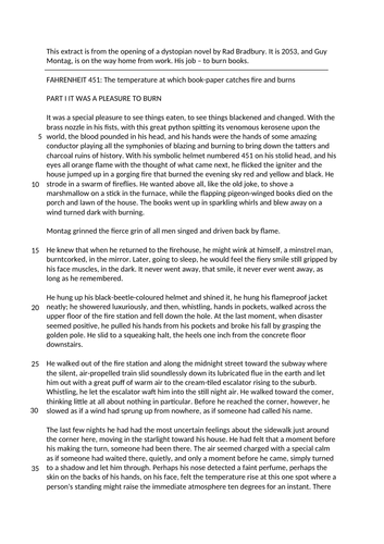 "Fahrenheit 451" novel study | Teaching Resources