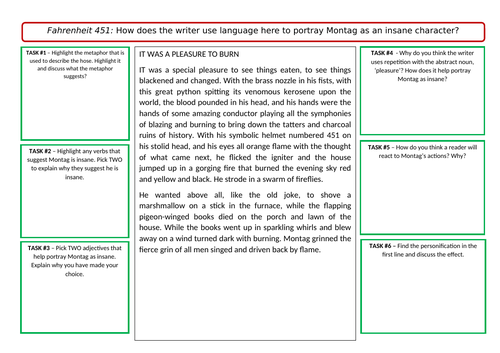 "Fahrenheit 451" novel study | Teaching Resources