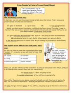 German - Future Tense - Cheat Sheet | Teaching Resources