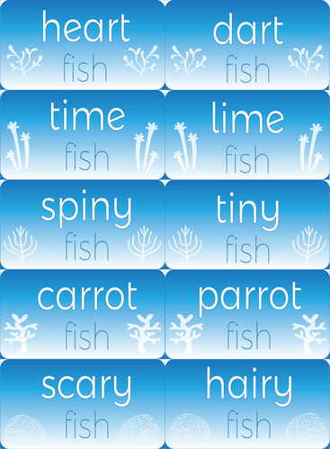 Hooray for Fish Rhyming Words | Teaching Resources