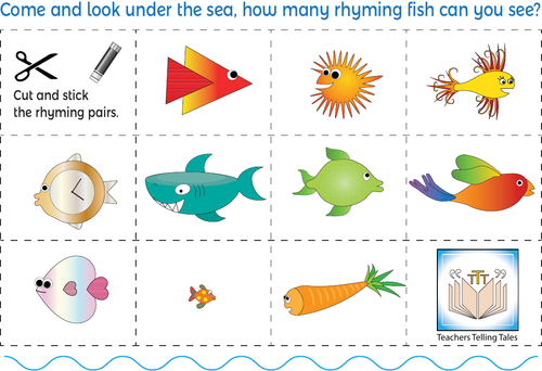 Hooray for Fish Rhyming Words | Teaching Resources