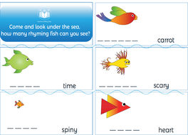 Hooray for Fish Rhyming Words | Teaching Resources