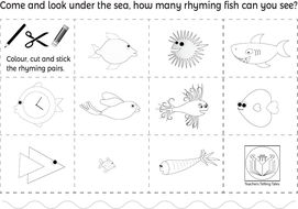 Hooray for Fish Rhyming Words | Teaching Resources