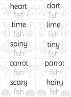 Hooray for Fish Rhyming Words | Teaching Resources